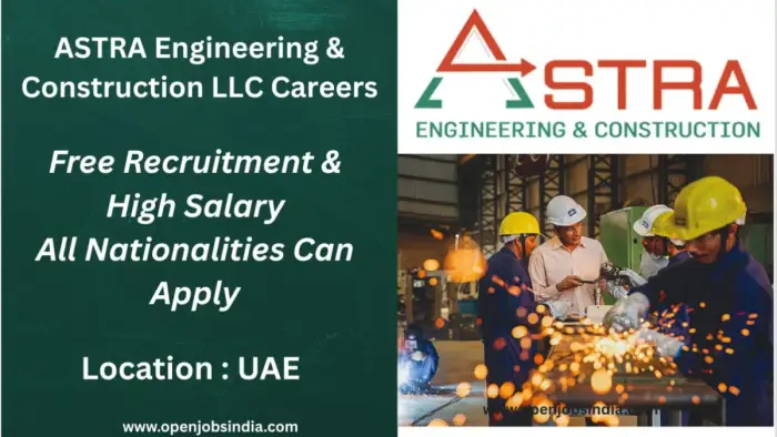 UAE Driver Jobs Hiring Now - ASTRA Engineering Careers Open